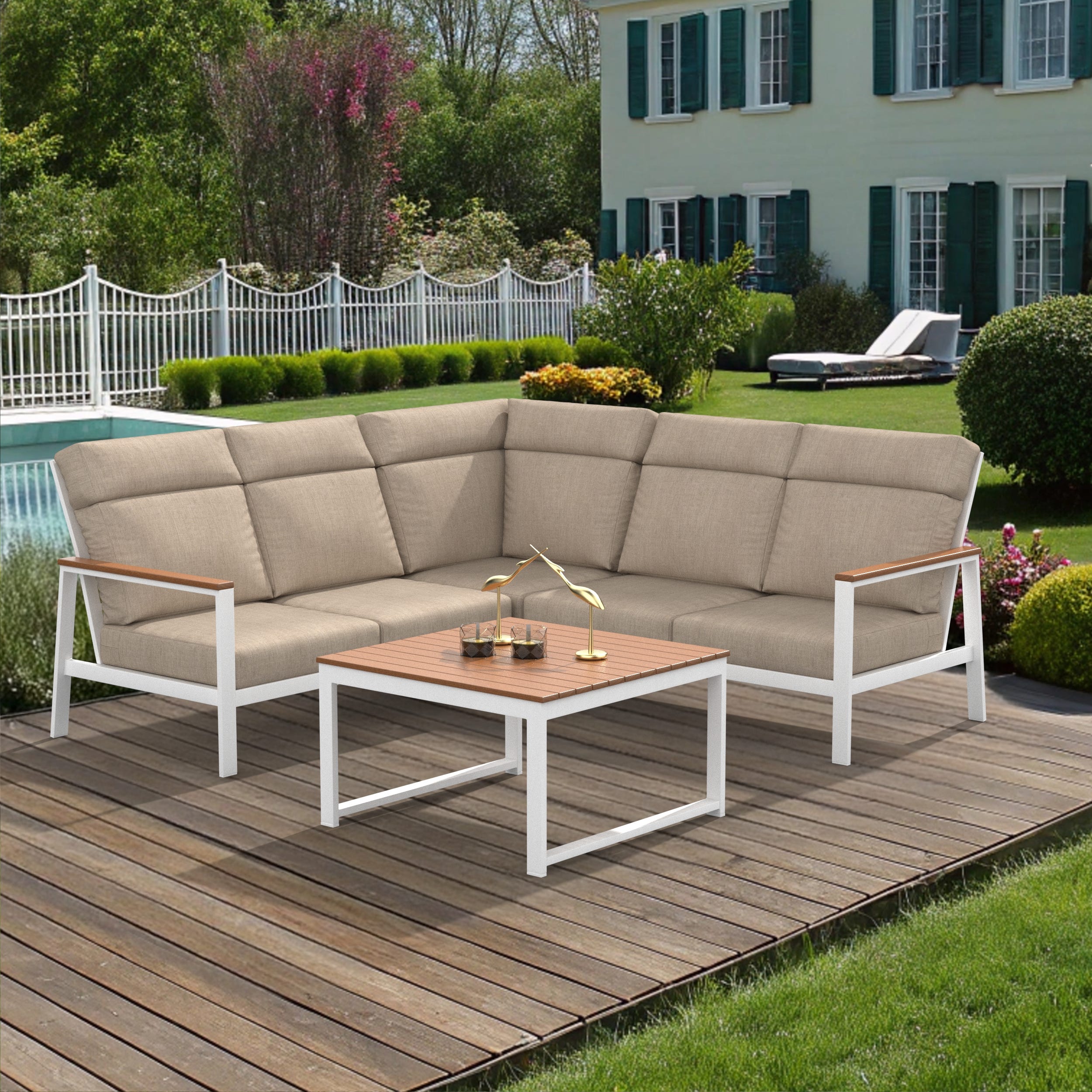 Ashford 3-Piece Patio Sectional Set | Modern Outdoor Seating | PatioHQ