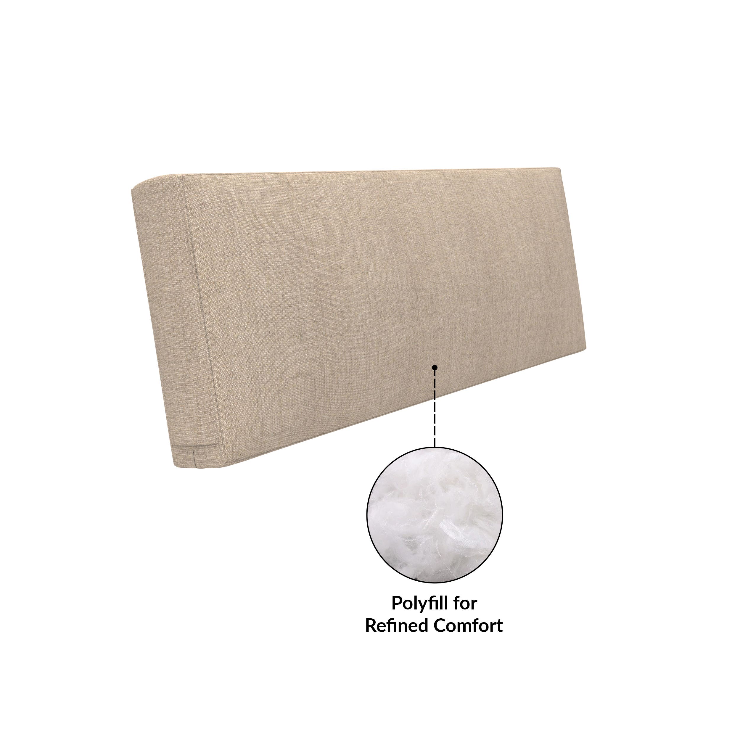 Custom Outdoor Bench Back Cushion | Sunbrella® fabric Comfort ...