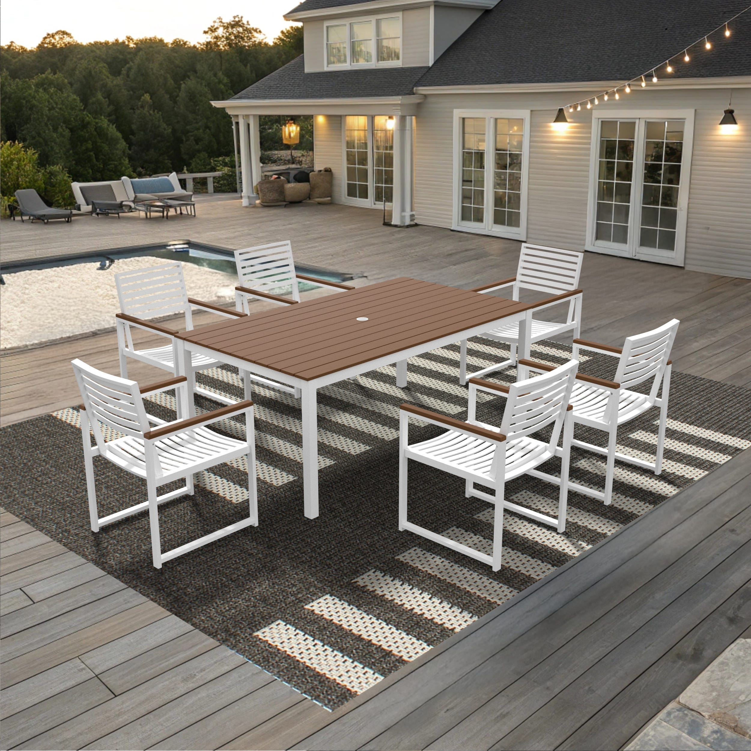 Brighton 6-Seater Patio Dining Set – Modern Outdoor Dining | PatioHQ