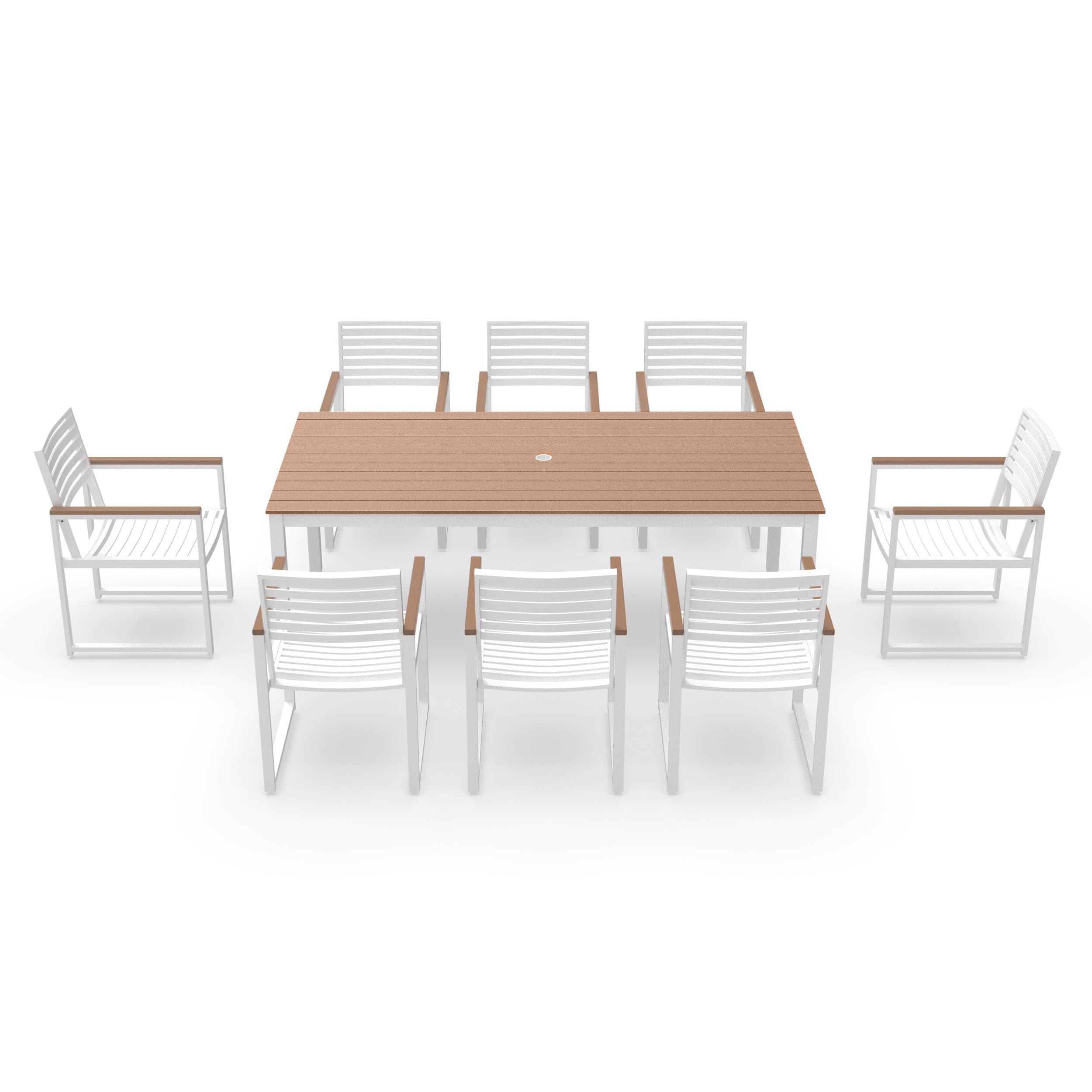 Brighton 8-Seater Patio Dining Set – Coastal Outdoor Dining | PatioHQ