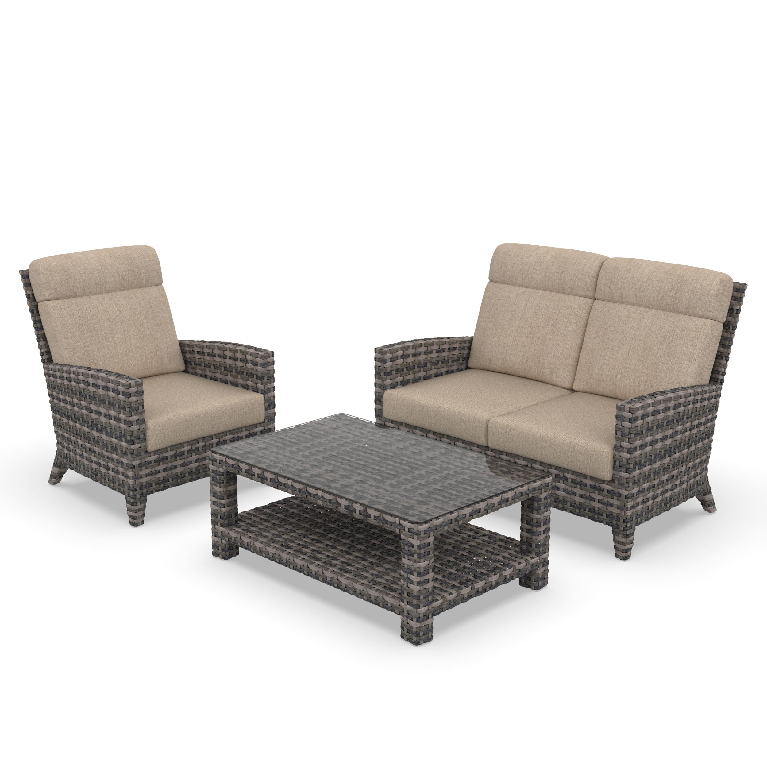 Cavalier 3-Piece Conversation Patio Set | PatioHQ