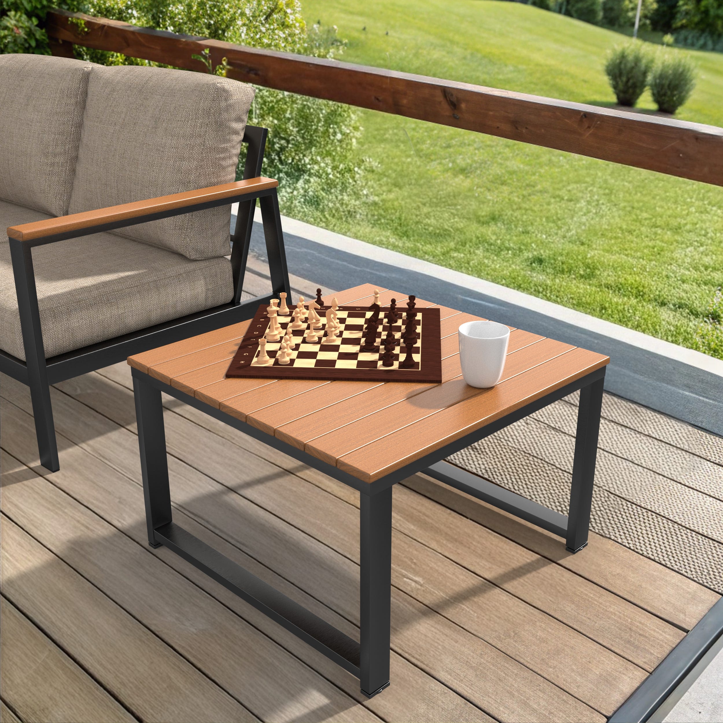 Hanover Patio Corner Table