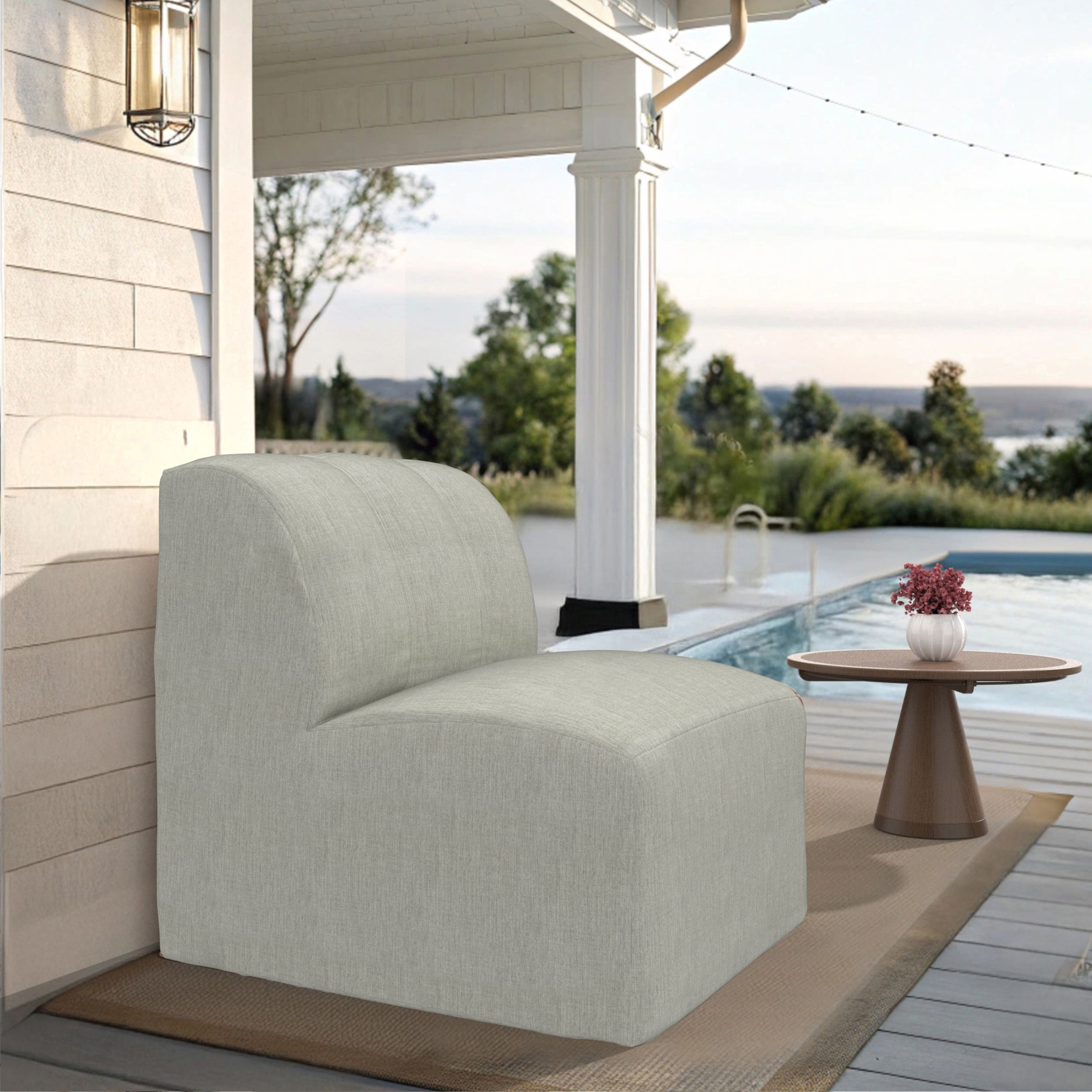 Murano Patio Sectional Middle Chair – Modern Comfort for Outdoor ...