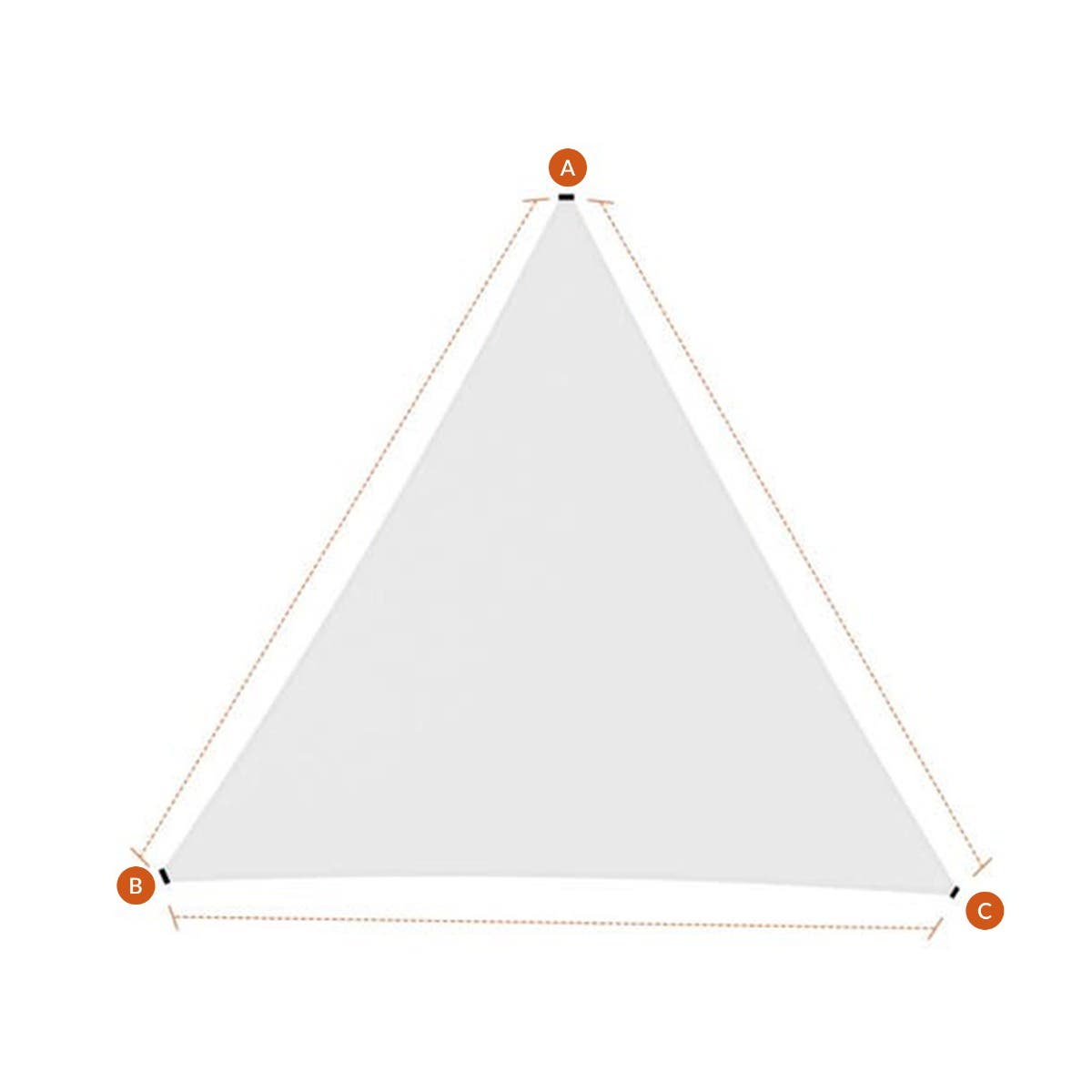 Durable 3-Sided Sun Shade Sail – UV Protection for Patios & Outdoor ...