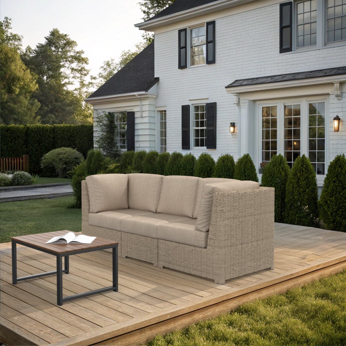 Terraza Patio Sectional 90° Corner Chair – Modular Comfort for Outdoor ...